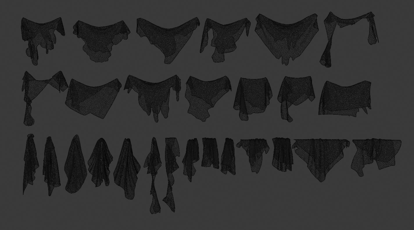 Rags cloth 3D model | CGTrader