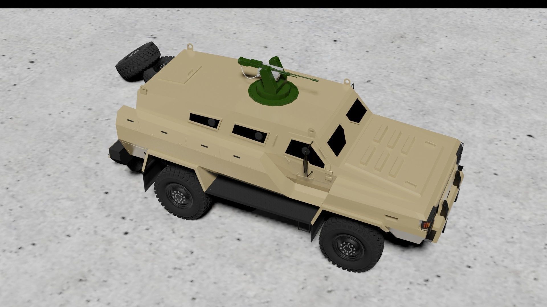Tufan 4x4 MRAP Azerbaijan defense 3D model | CGTrader