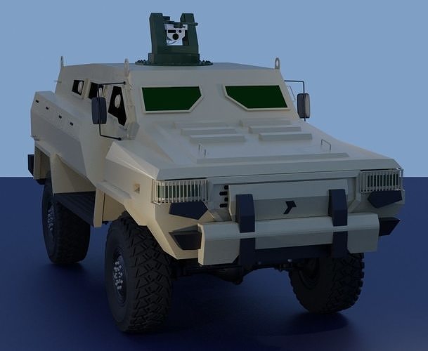 Tufan 4x4 MRAP Azerbaijan defense 3D model | CGTrader