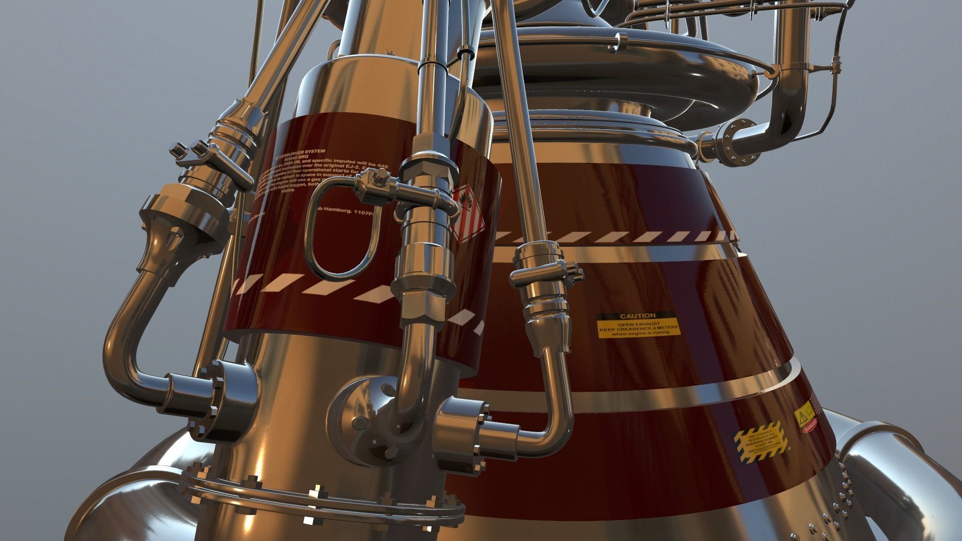 Rocket Engine 01 3D model | CGTrader