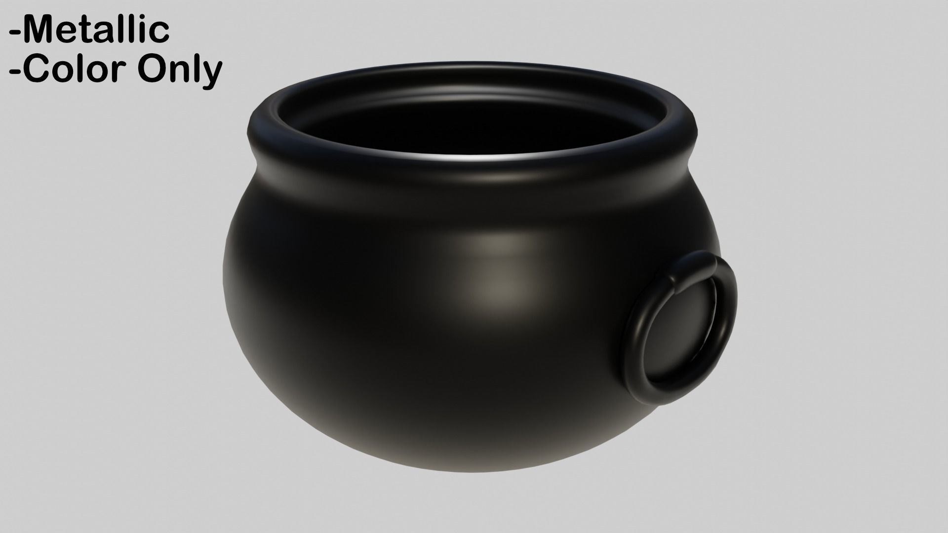 3D model Cauldron color metallic normal map VR / AR / low-poly | CGTrader