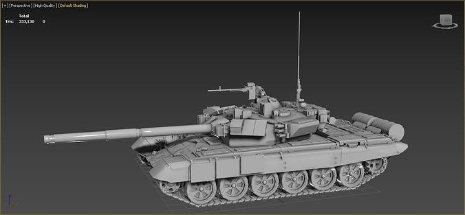 T-90 War Tank 3D model | CGTrader