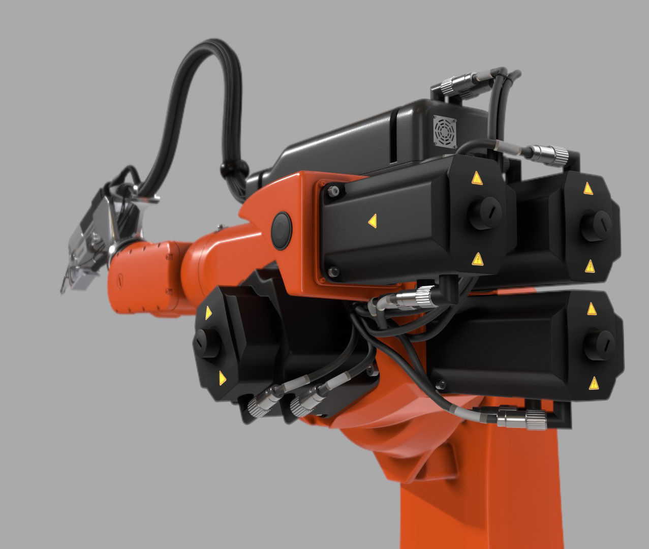 KUKA Hybrid Laser welding Robot IK and FK 3D model rigged | CGTrader