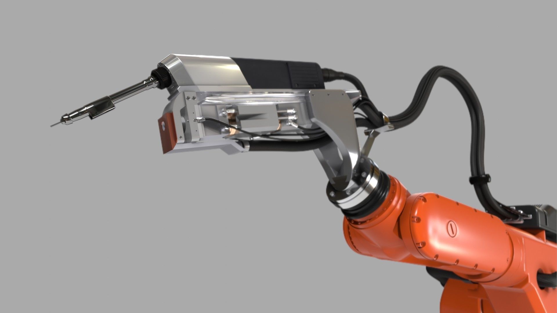 KUKA Hybrid Laser welding Robot IK and FK 3D model rigged | CGTrader