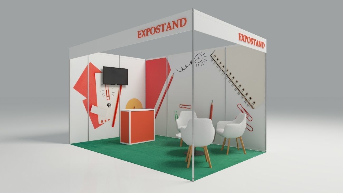 Exhibition Stand Octanorm 3D model | CGTrader