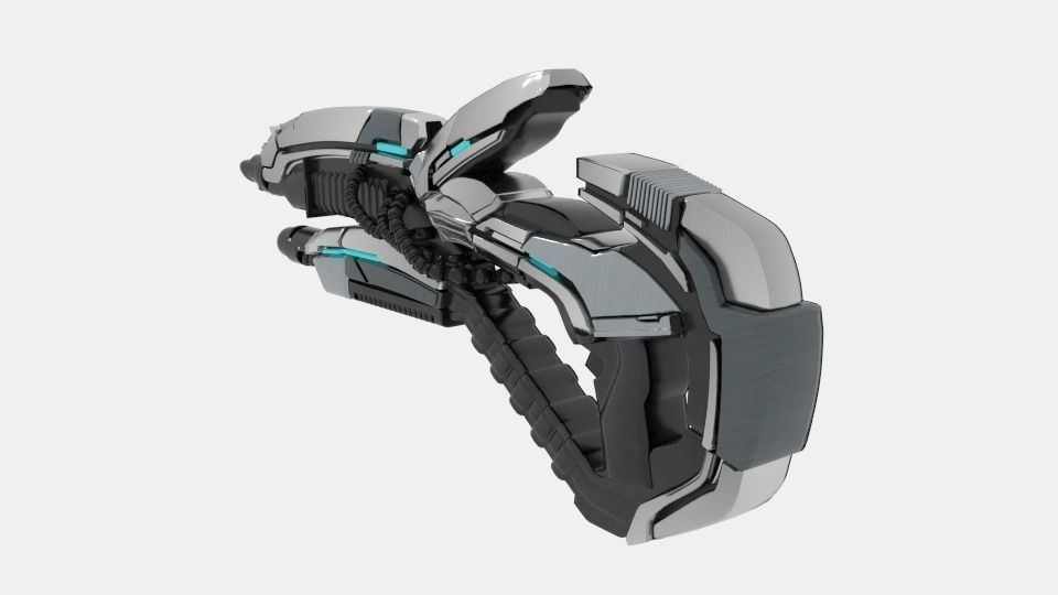 Me2 Gun Geth Plasma Shotgun 3D model | CGTrader