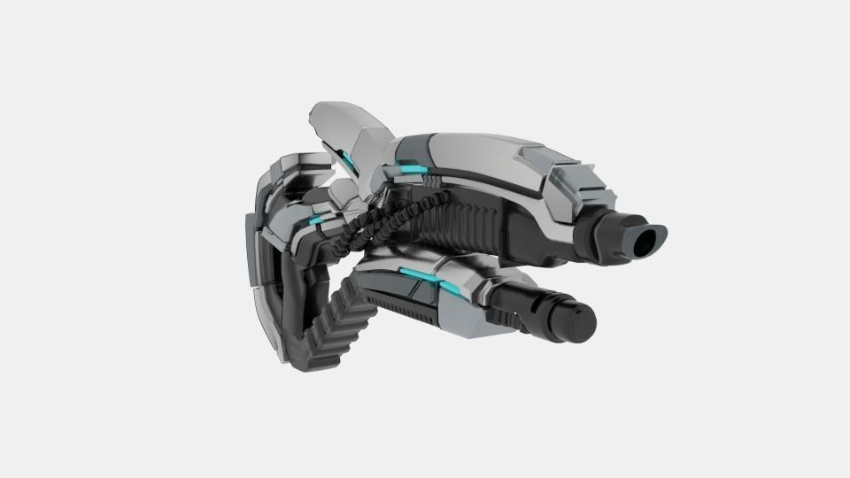 Me2 Gun Geth Plasma Shotgun 3D model | CGTrader