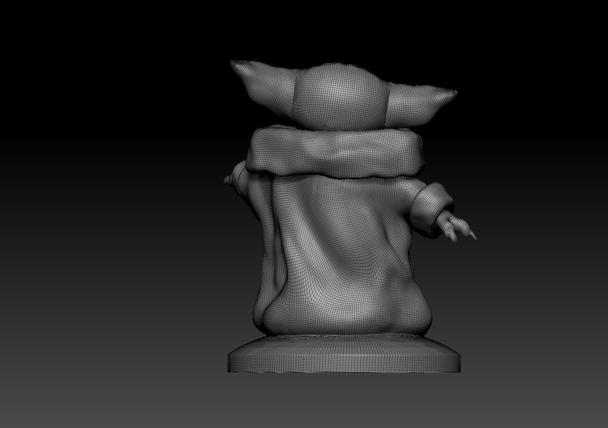 Baby Yoda free 3D model 3D printable | CGTrader