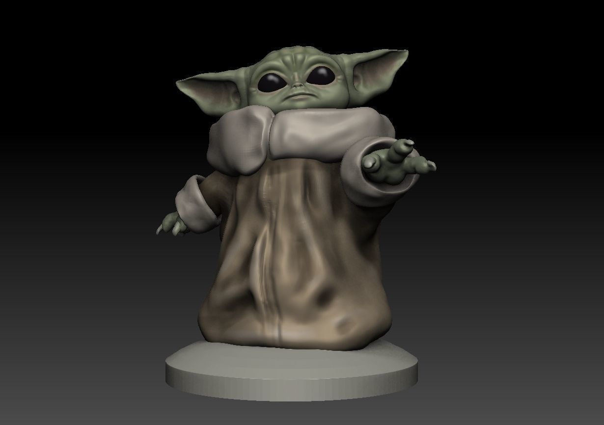 Baby Yoda free 3D model 3D printable | CGTrader