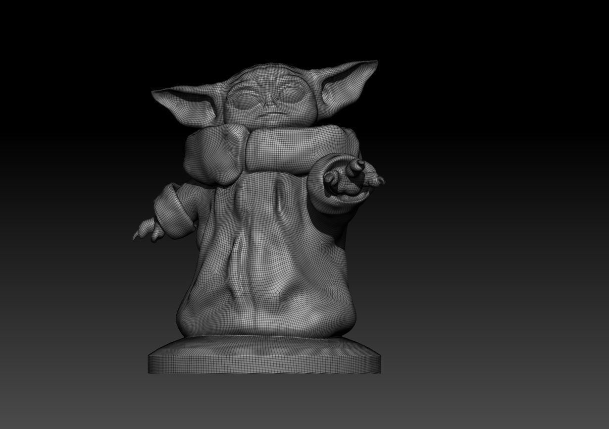 Baby Yoda free 3D model 3D printable | CGTrader