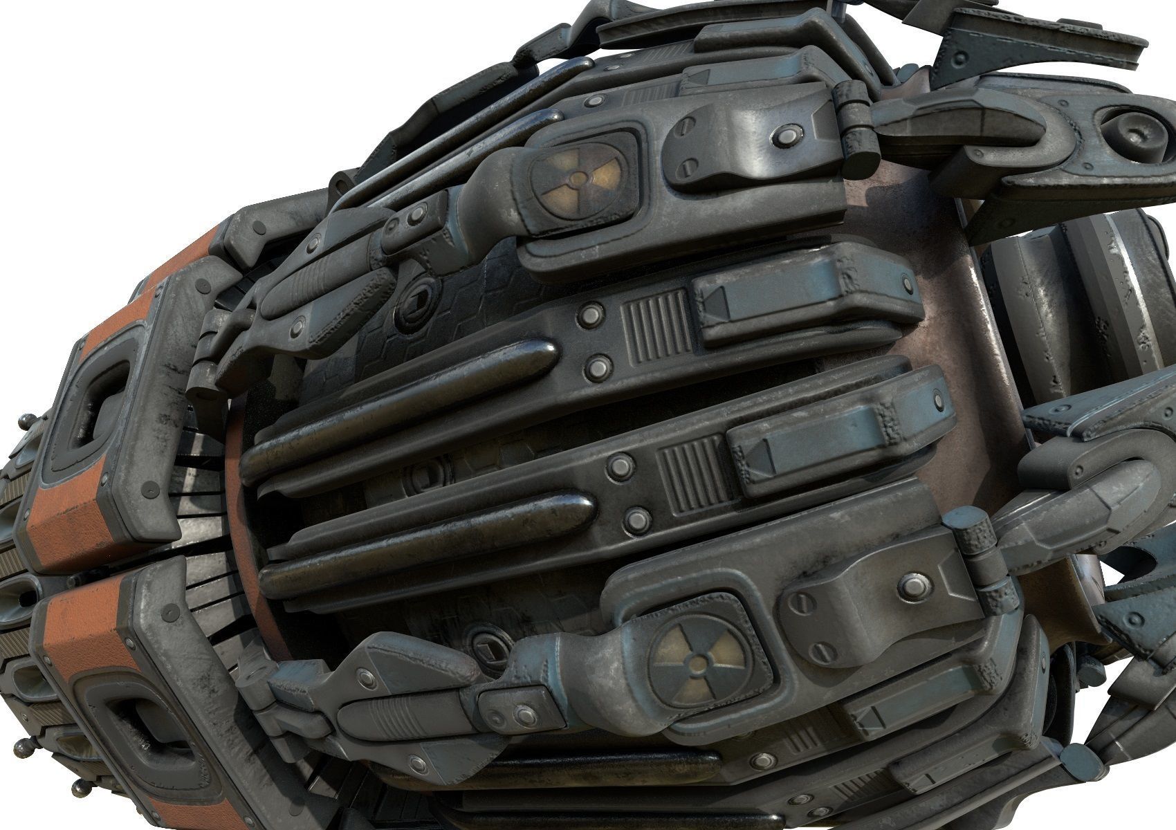 sci fi Machine Part - Cyberpunk design 3D model | CGTrader