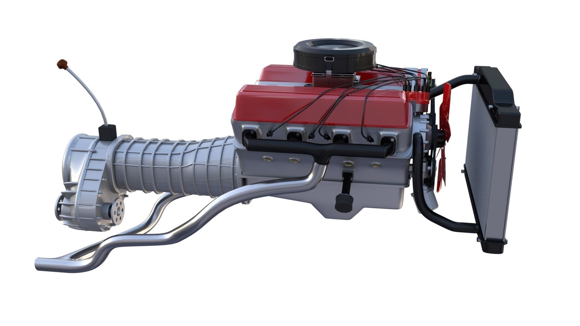 V8 Engine assembly 3D model | CGTrader