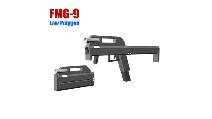 3D model FMG-9 love pistol VR / AR / low-poly | CGTrader