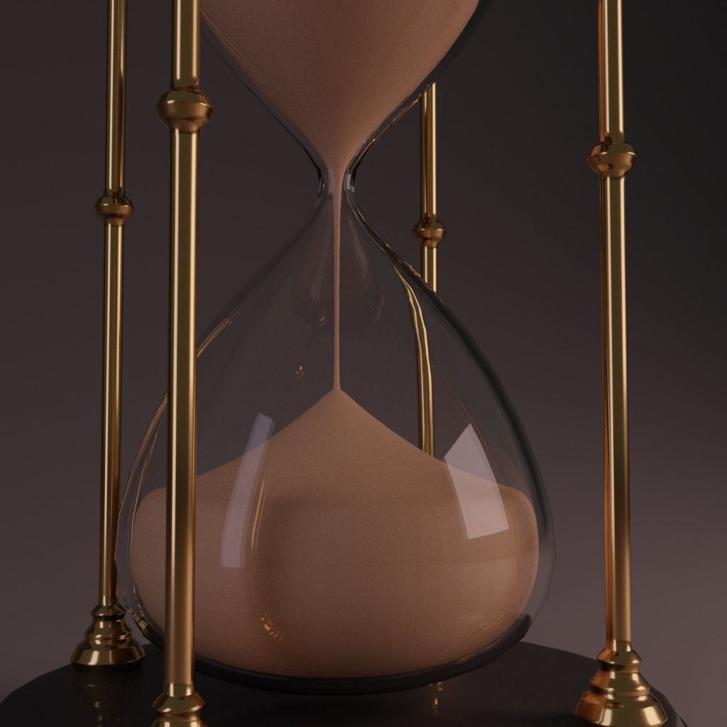 Sand clock 3D model | CGTrader