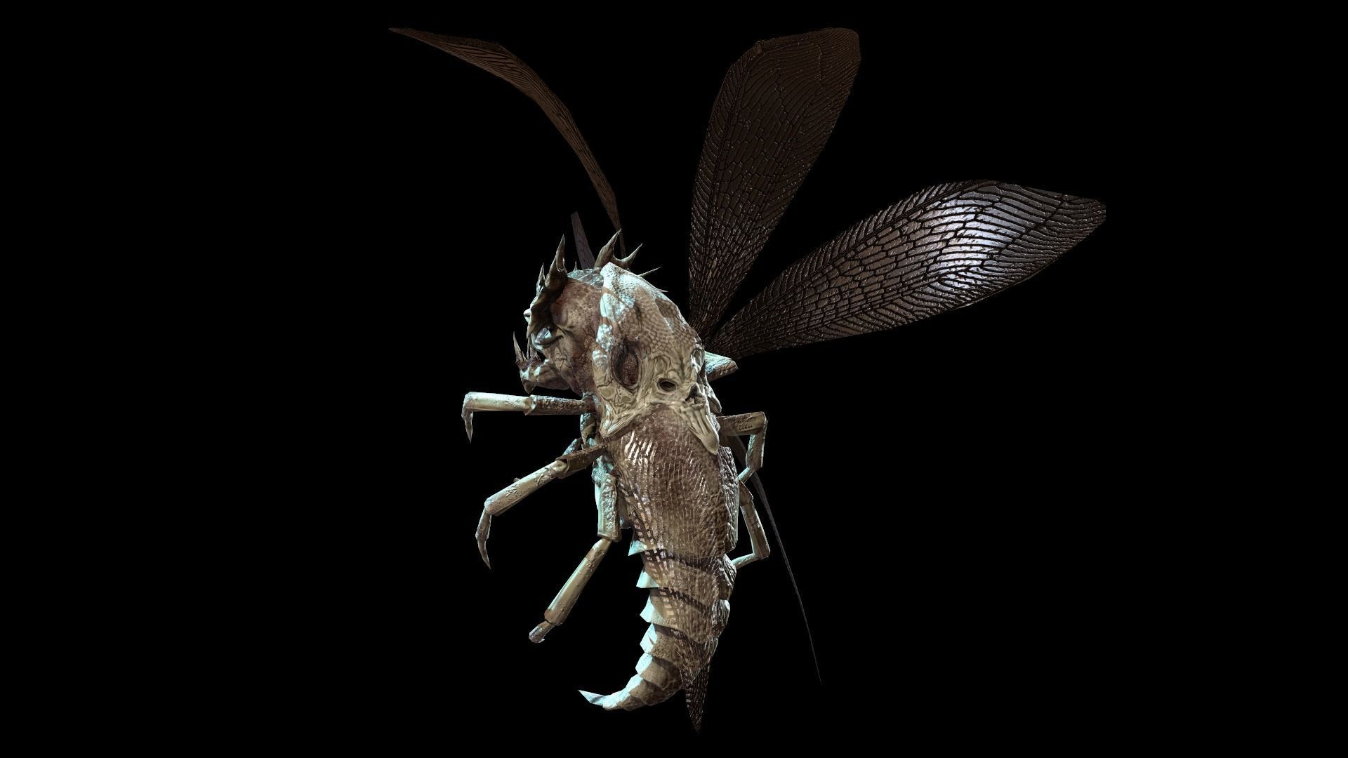 3D model Flying Bug 3 VR / AR / low-poly rigged animated | CGTrader