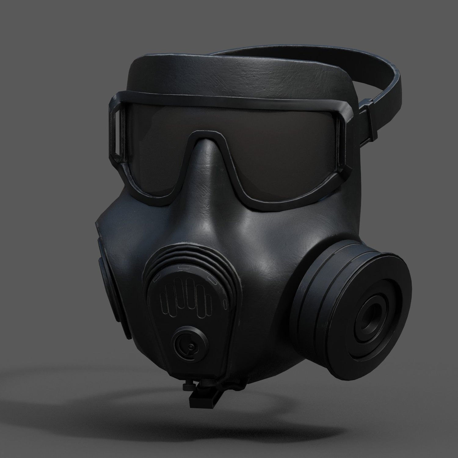 3D model Gas mask helmet scifi protection space millitary fantasy human ...
