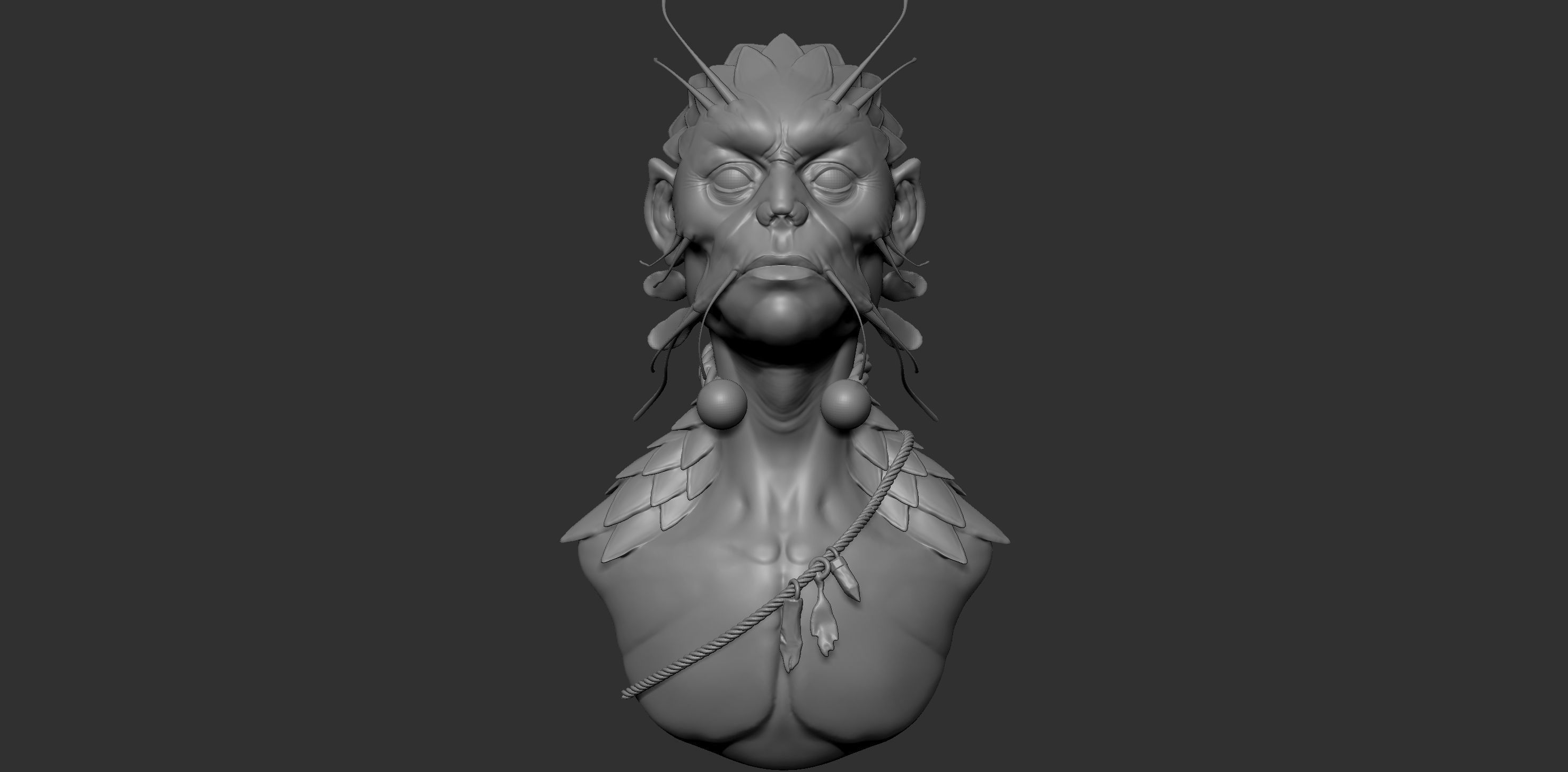 Alien bust free 3D model 3D printable | CGTrader