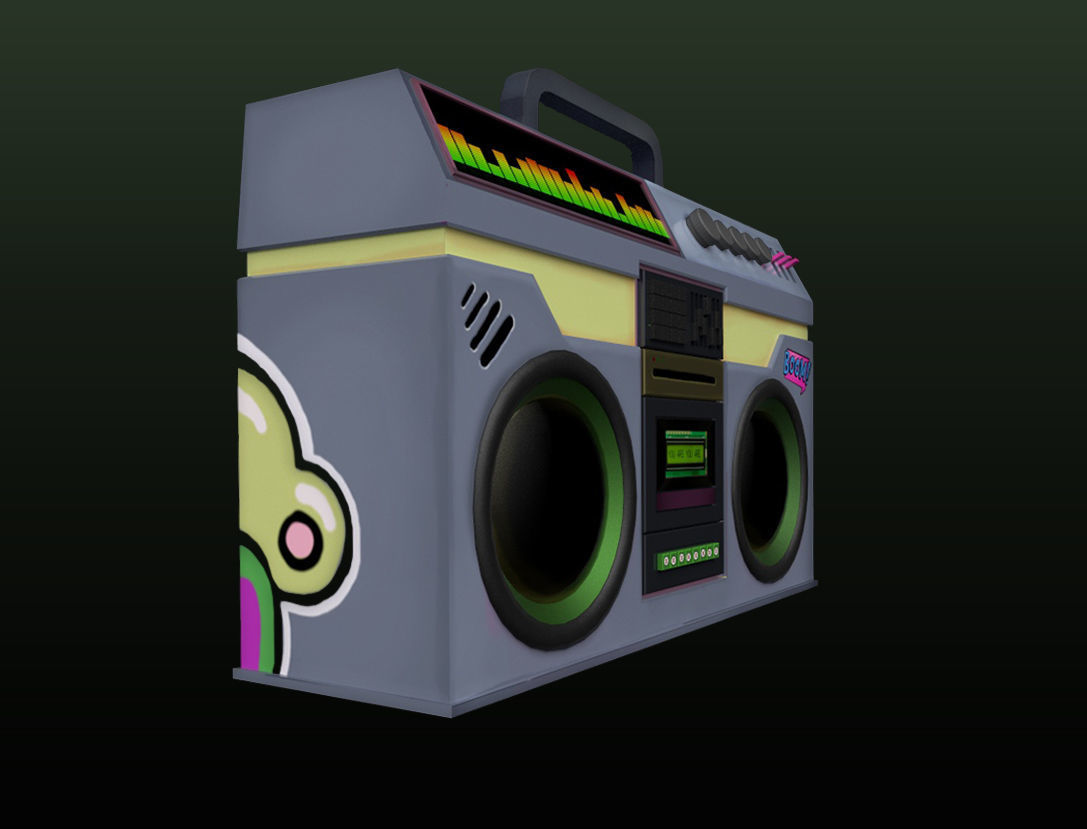 3D model Boombox VR / AR / low-poly | CGTrader