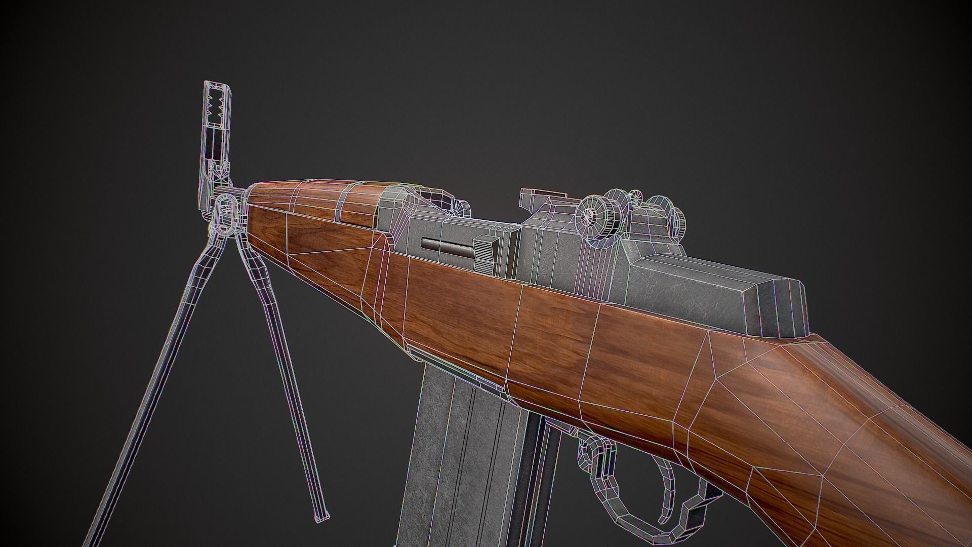 3D model Beretta BM 59 rifle VR / AR / low-poly | CGTrader