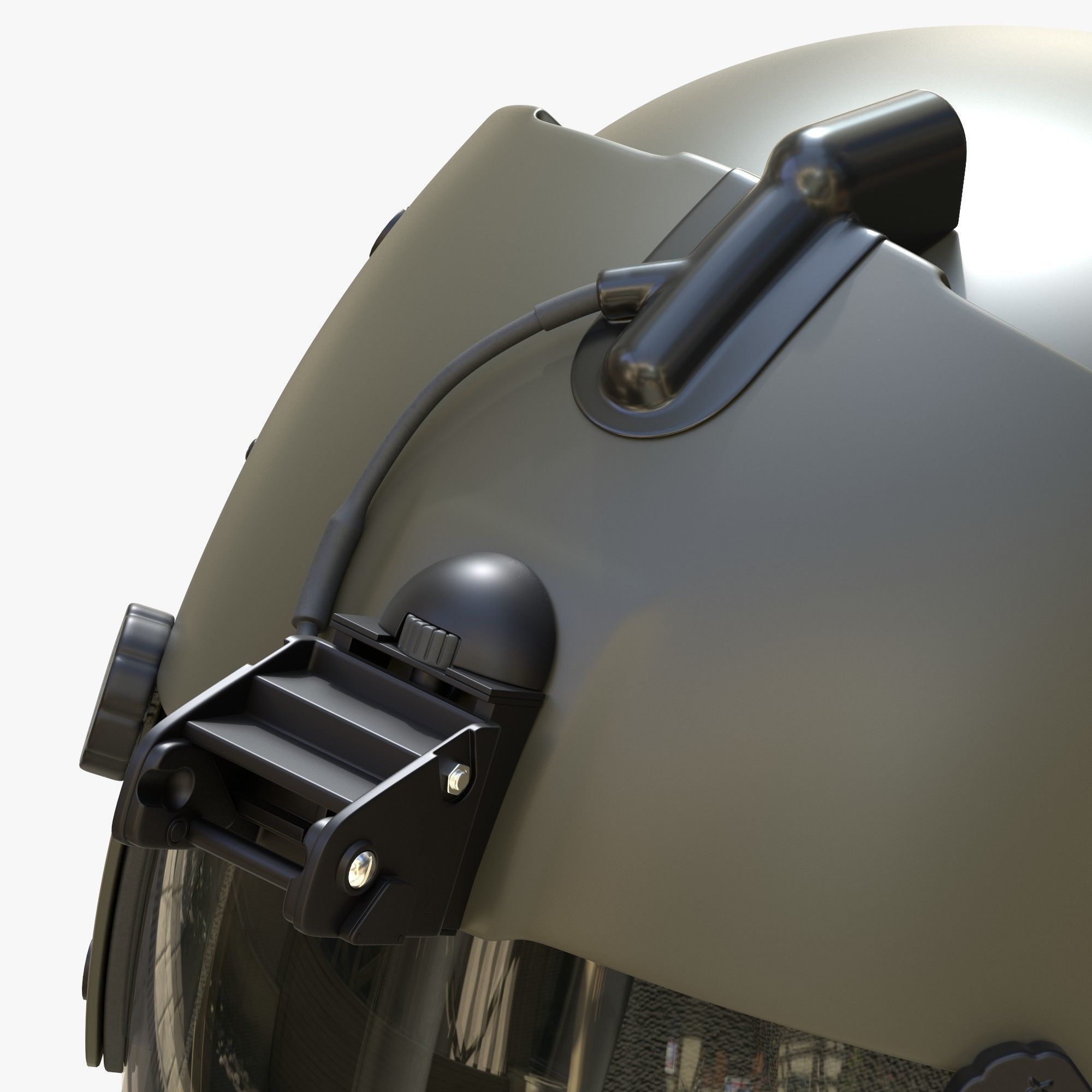 Pilot Helmet Gentex HGU 56P 3D model | CGTrader