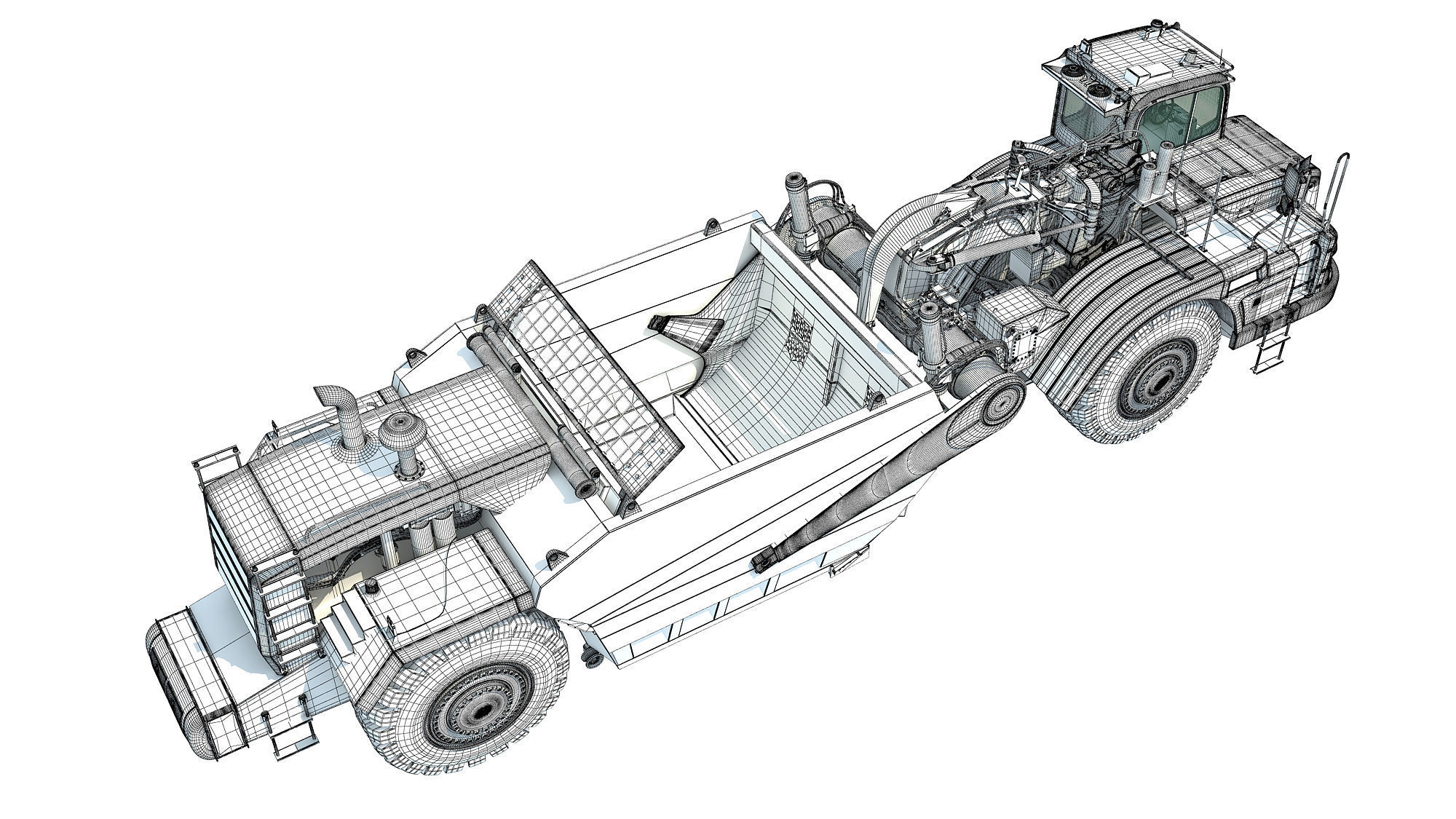 Tractor Scraper 3D model | CGTrader