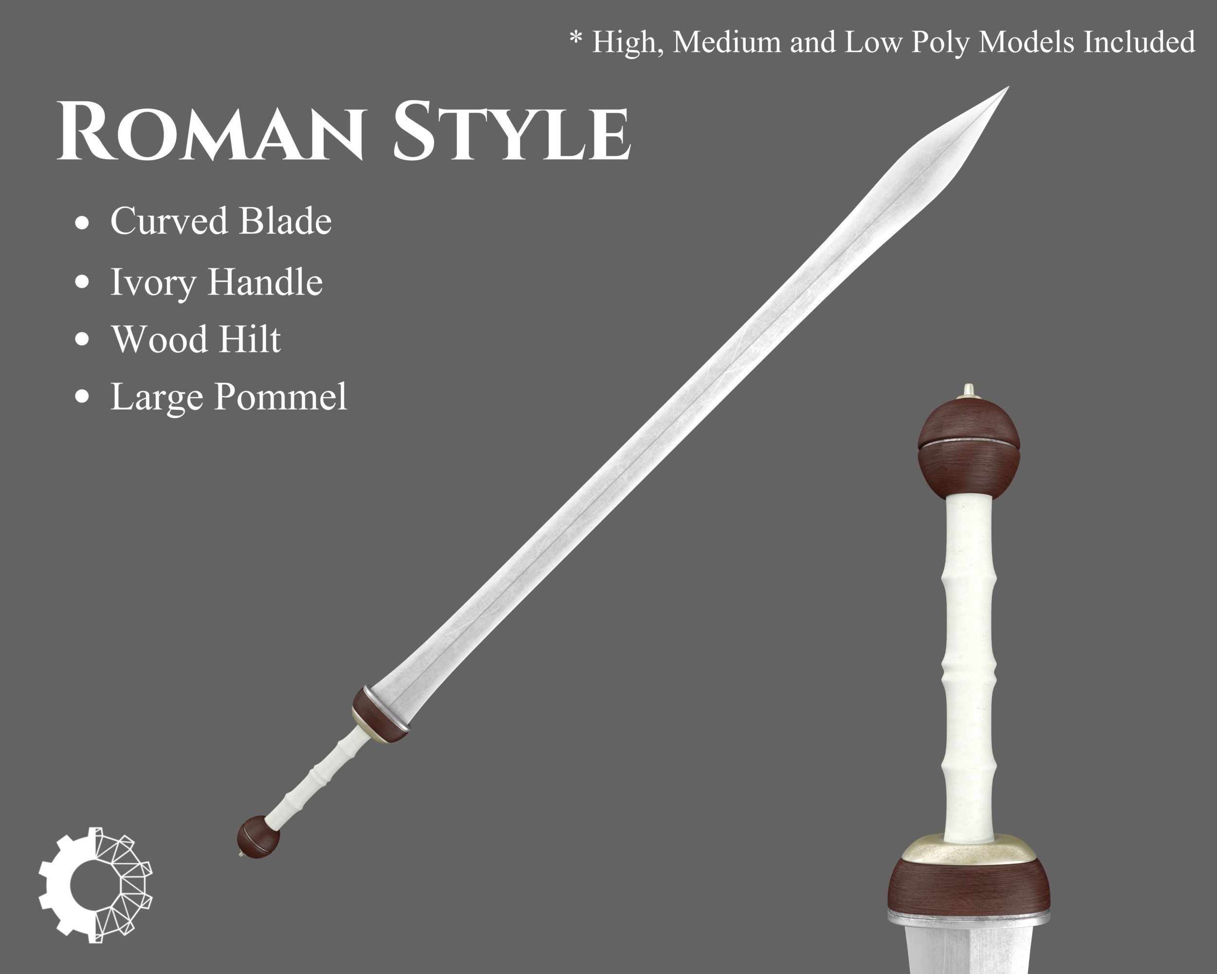 3D model Ancient Roman Spatha VR / AR / low-poly | CGTrader