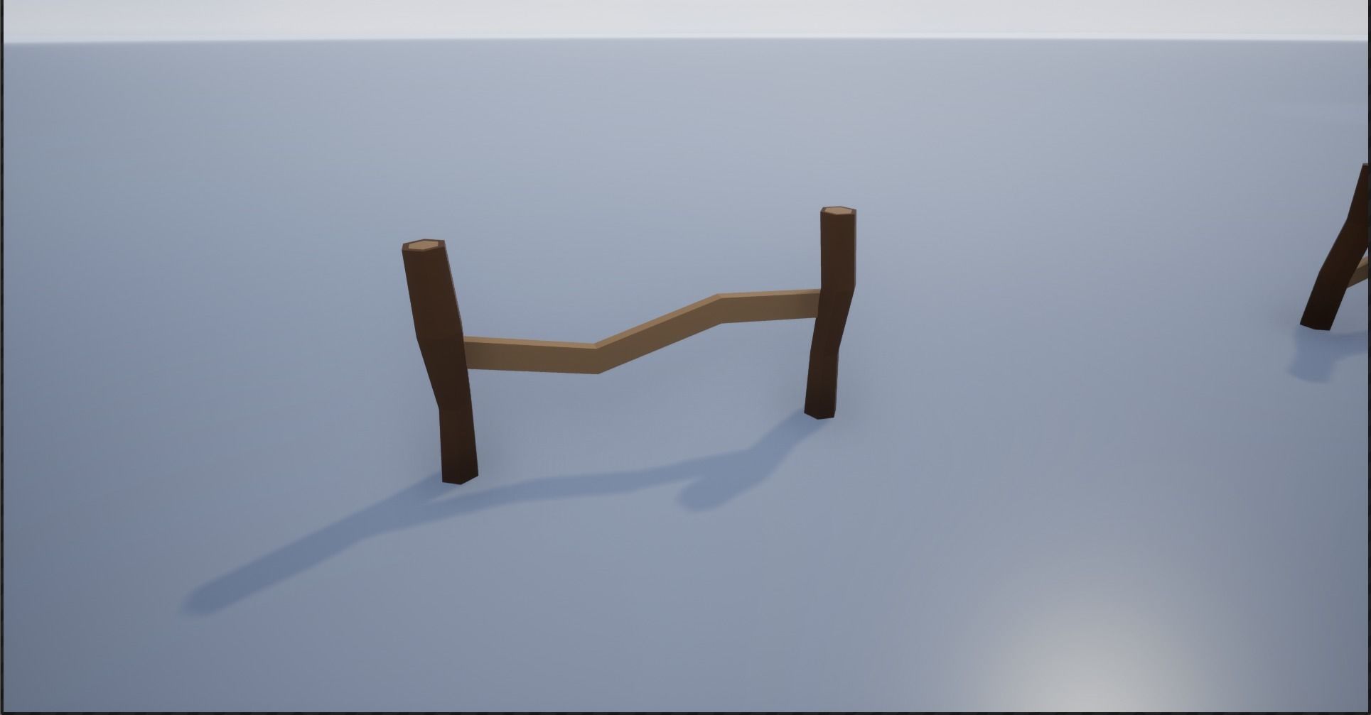 3D model Lowpoly Polygon Cartoonish Modular Fence VR / AR / low-poly ...