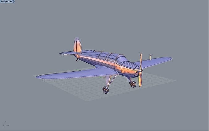 Plane MSrE M-24 M25 Nebulo 3D model | CGTrader