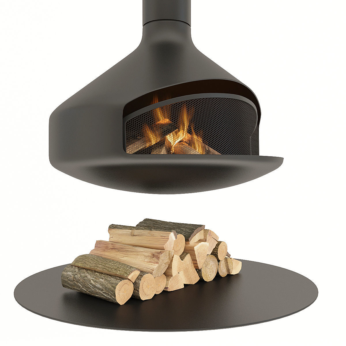 Fireplace Ergofocus 3D model | CGTrader