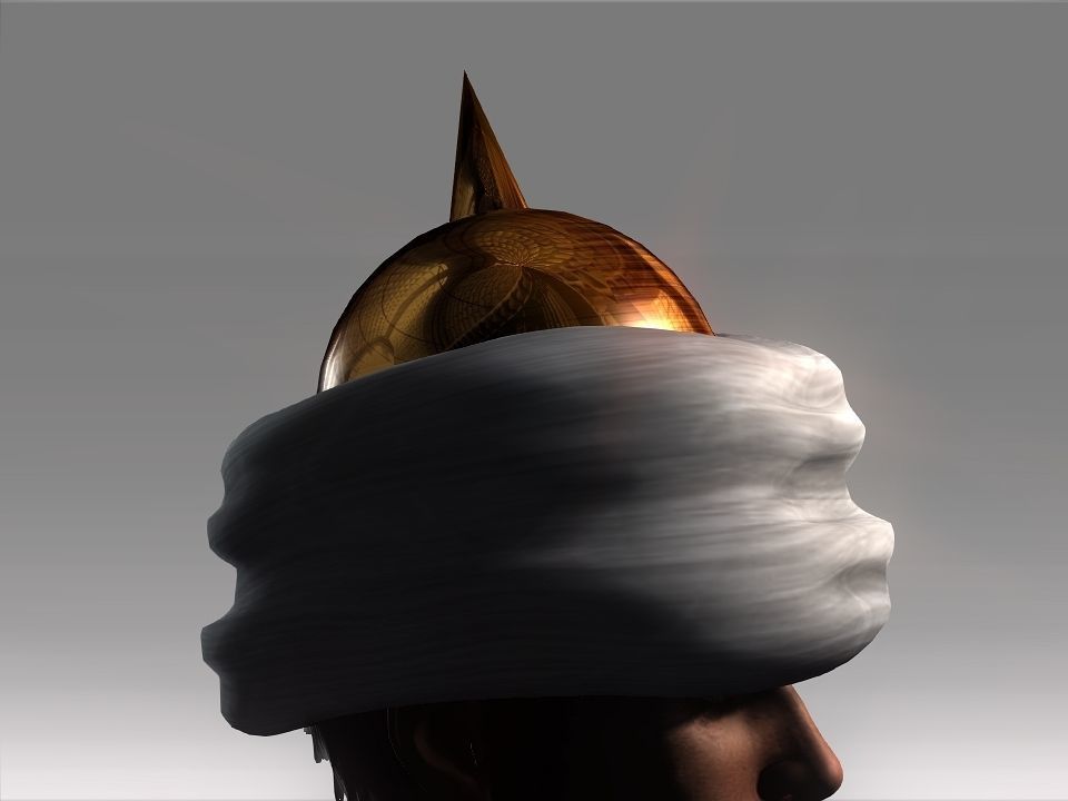 3D model Simple Arabian Turban Helmet VR / AR / low-poly | CGTrader