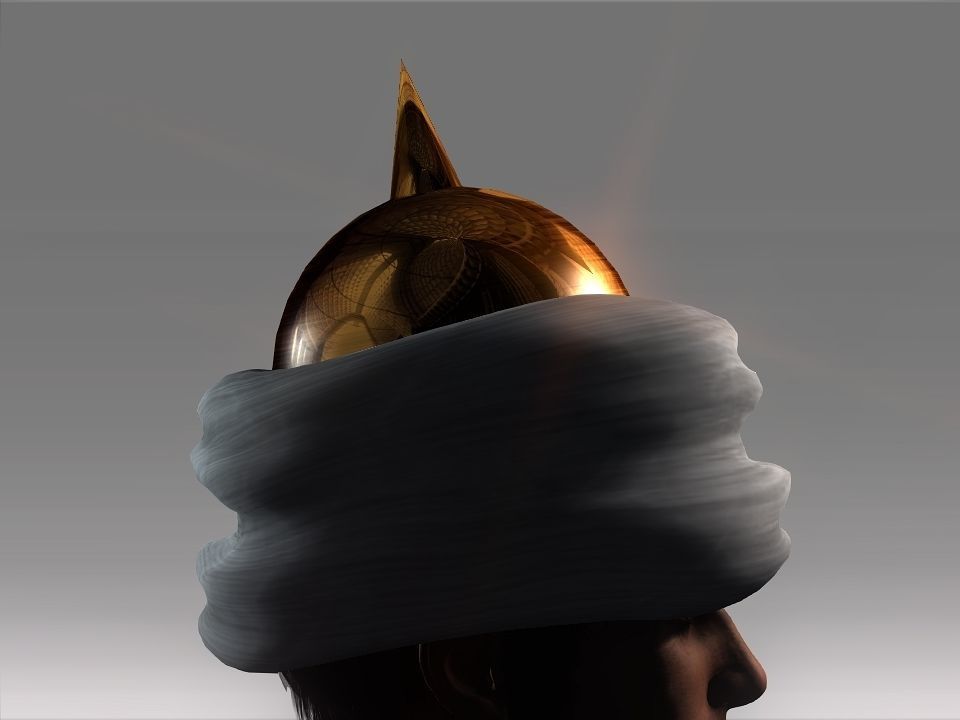 3D model Simple Arabian Turban Helmet VR / AR / low-poly | CGTrader