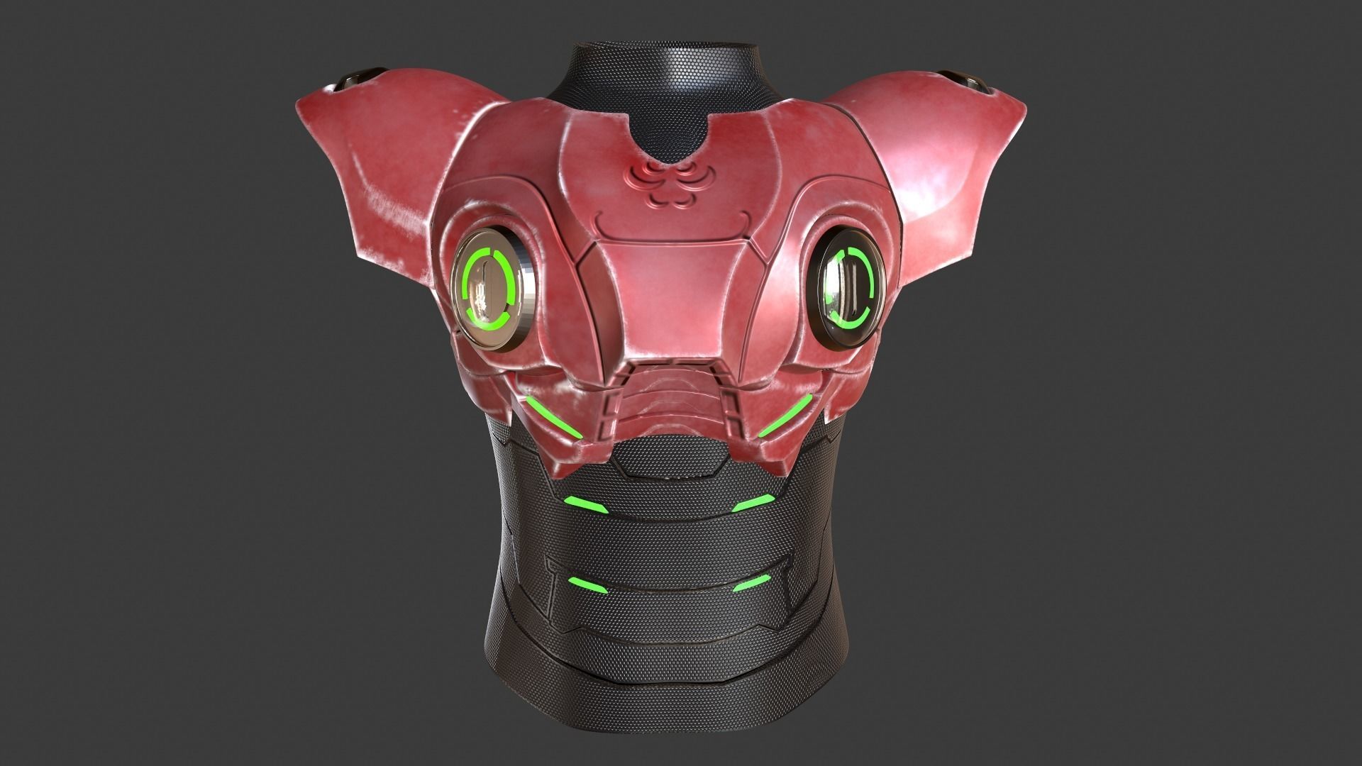 High quality Hard Surface Cyborg body armor 3D model | CGTrader