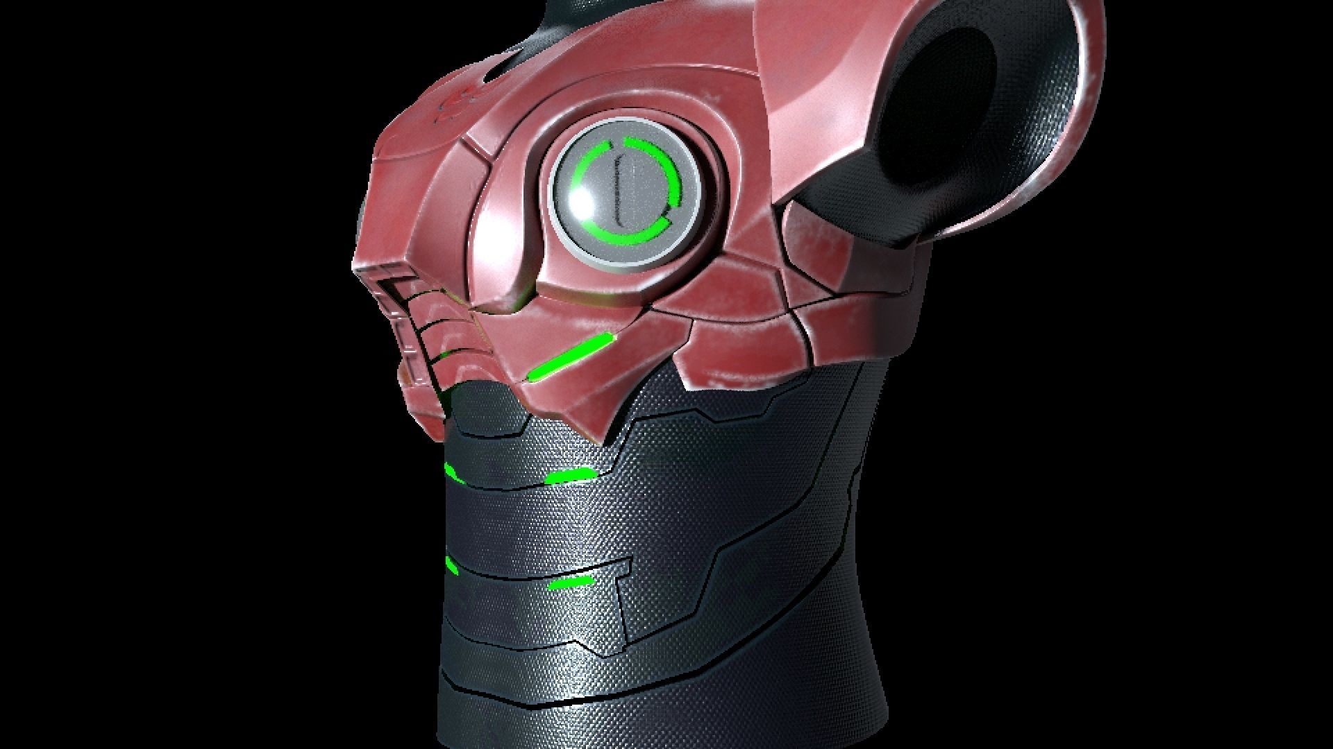 High quality Hard Surface Cyborg body armor 3D model | CGTrader