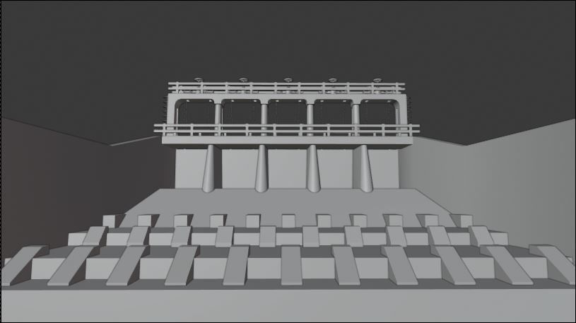 Water Dam Sluice Gate free VR / AR / low-poly 3D model | CGTrader