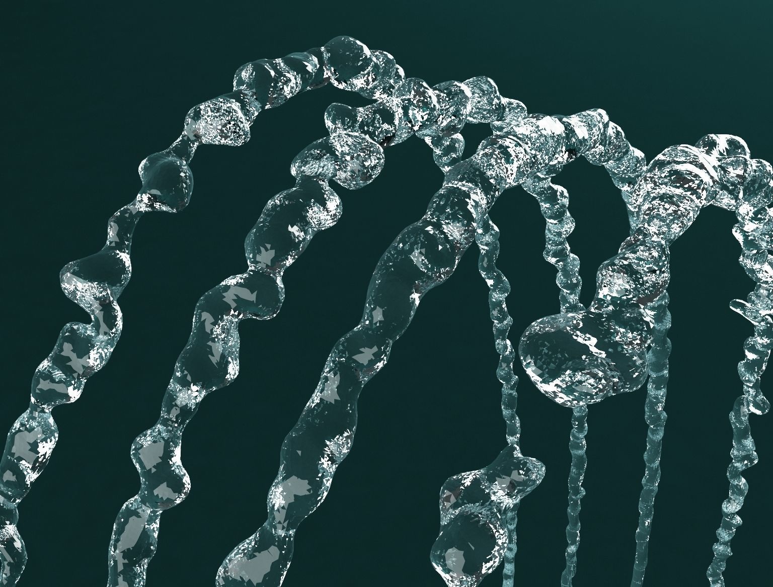 water jets 3D model | CGTrader