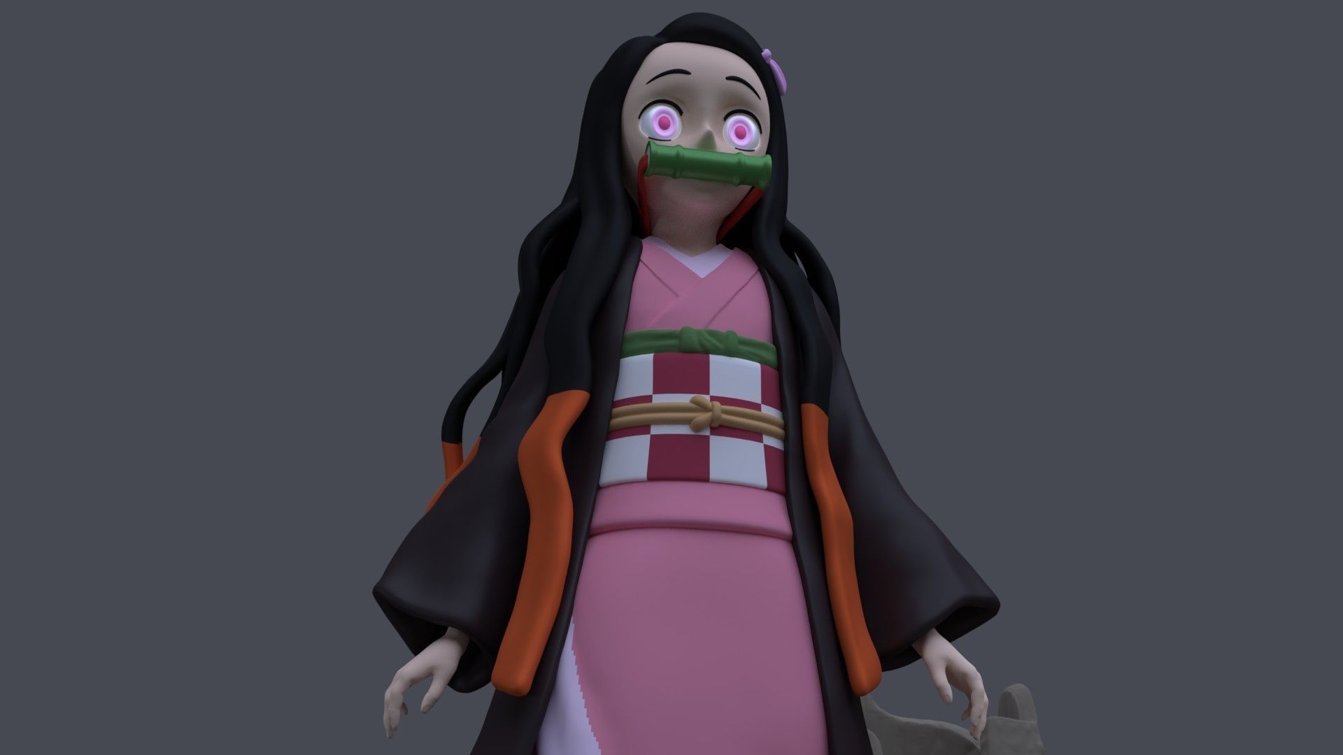 Kamado Nezuko 3D model 3D printable | CGTrader