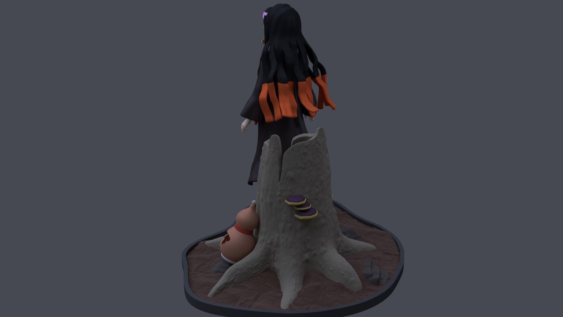 Kamado Nezuko 3D model 3D printable | CGTrader