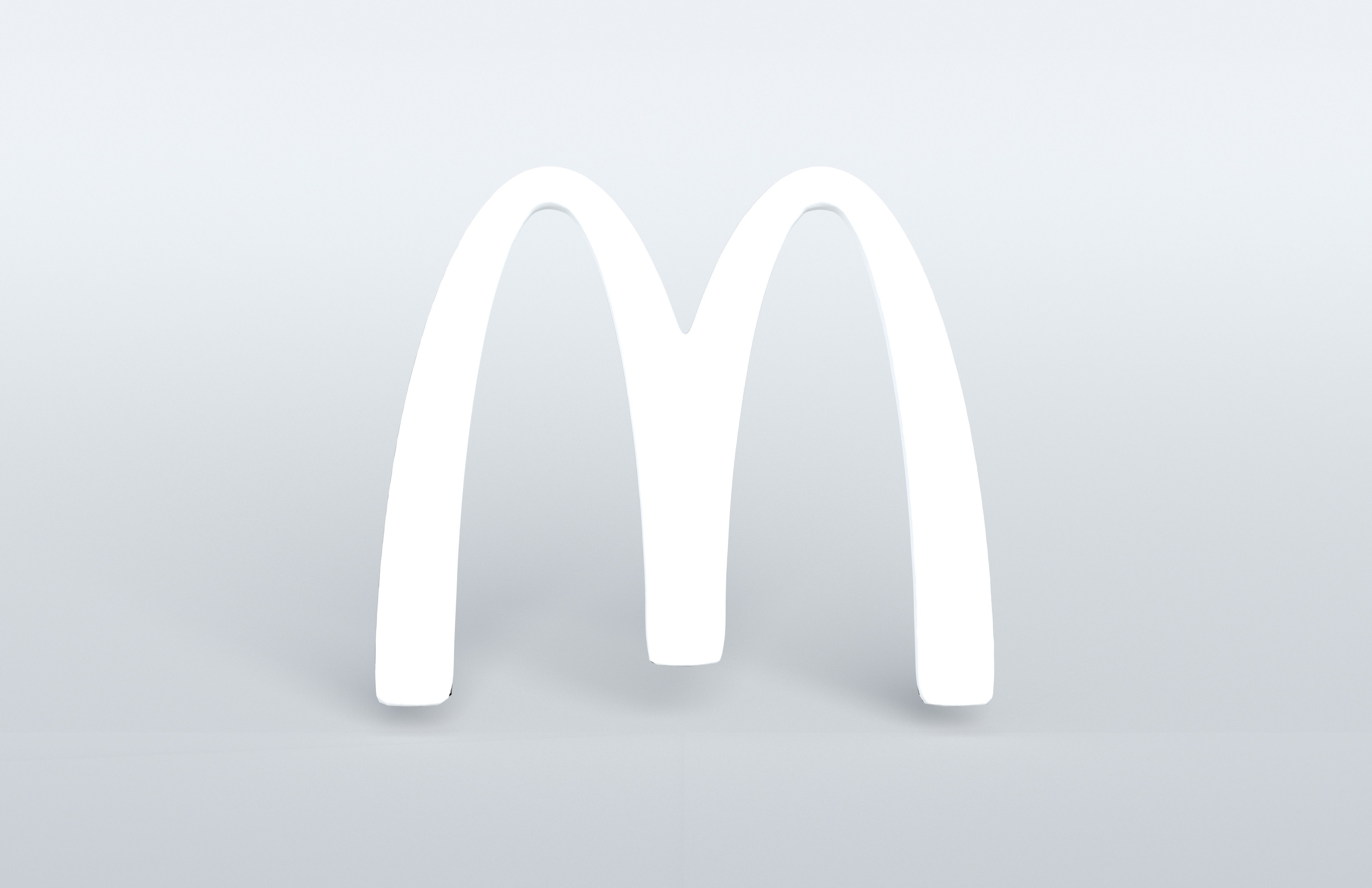 Mcdonald Logo 03 free VR / AR / low-poly 3D model | CGTrader