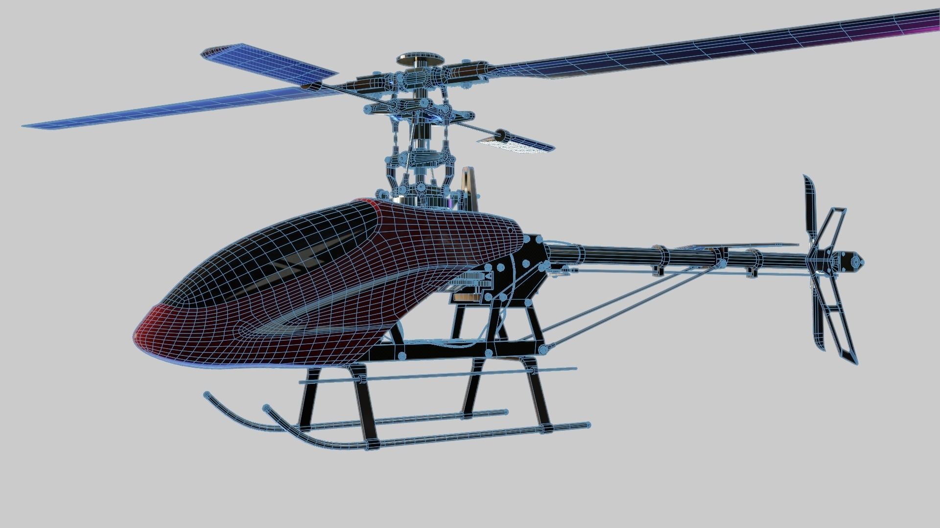 RC Helicopter 3D model rigged | CGTrader