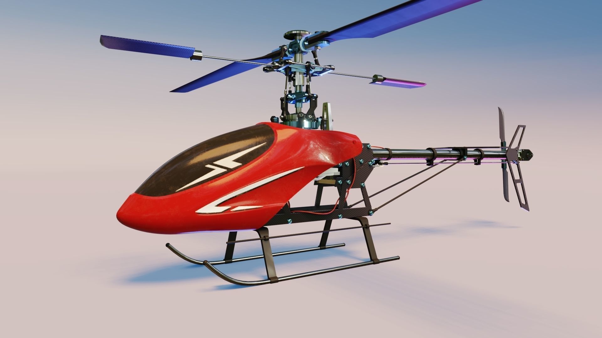 RC Helicopter 3D model rigged | CGTrader