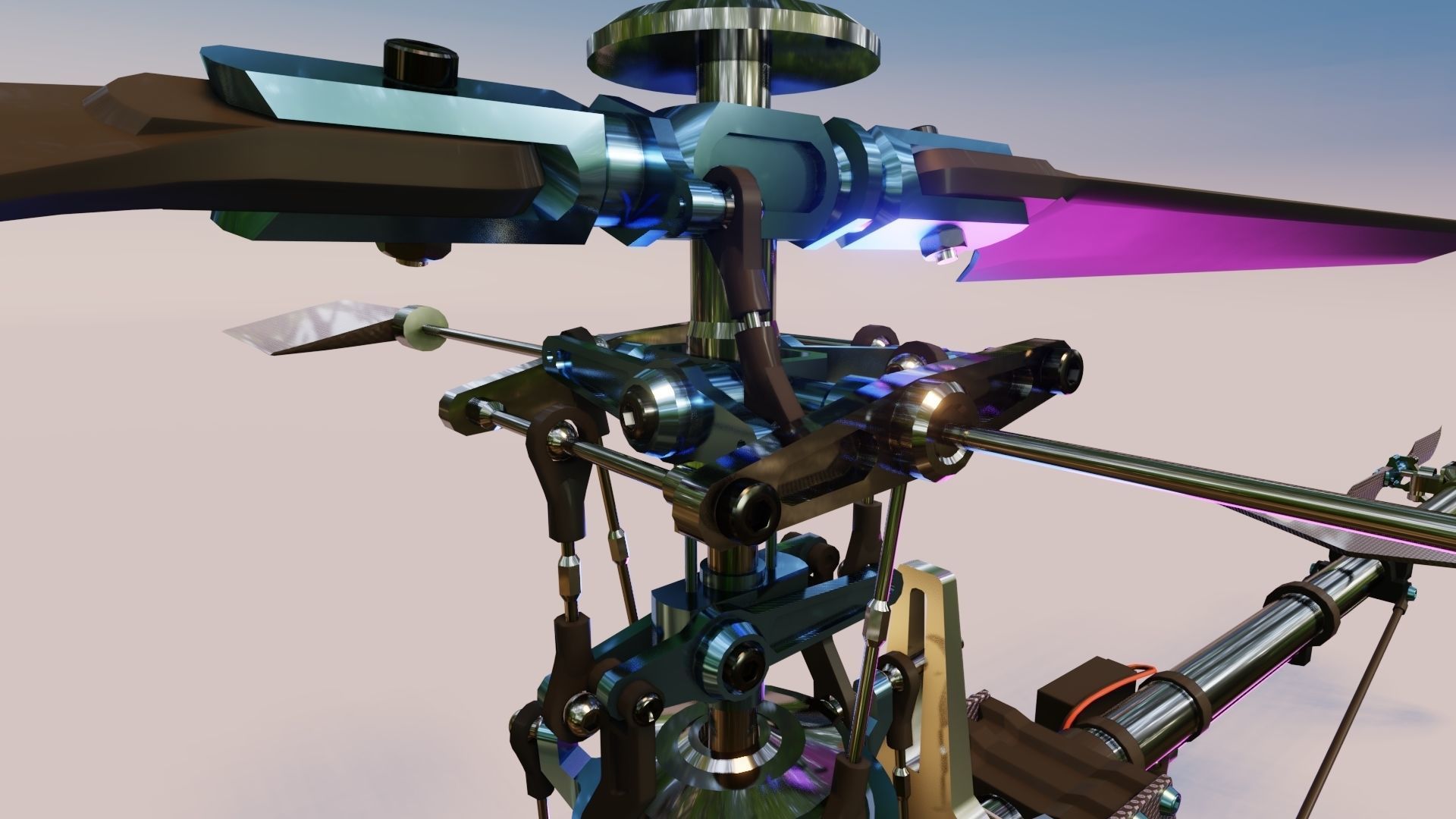 RC Helicopter 3D model rigged | CGTrader