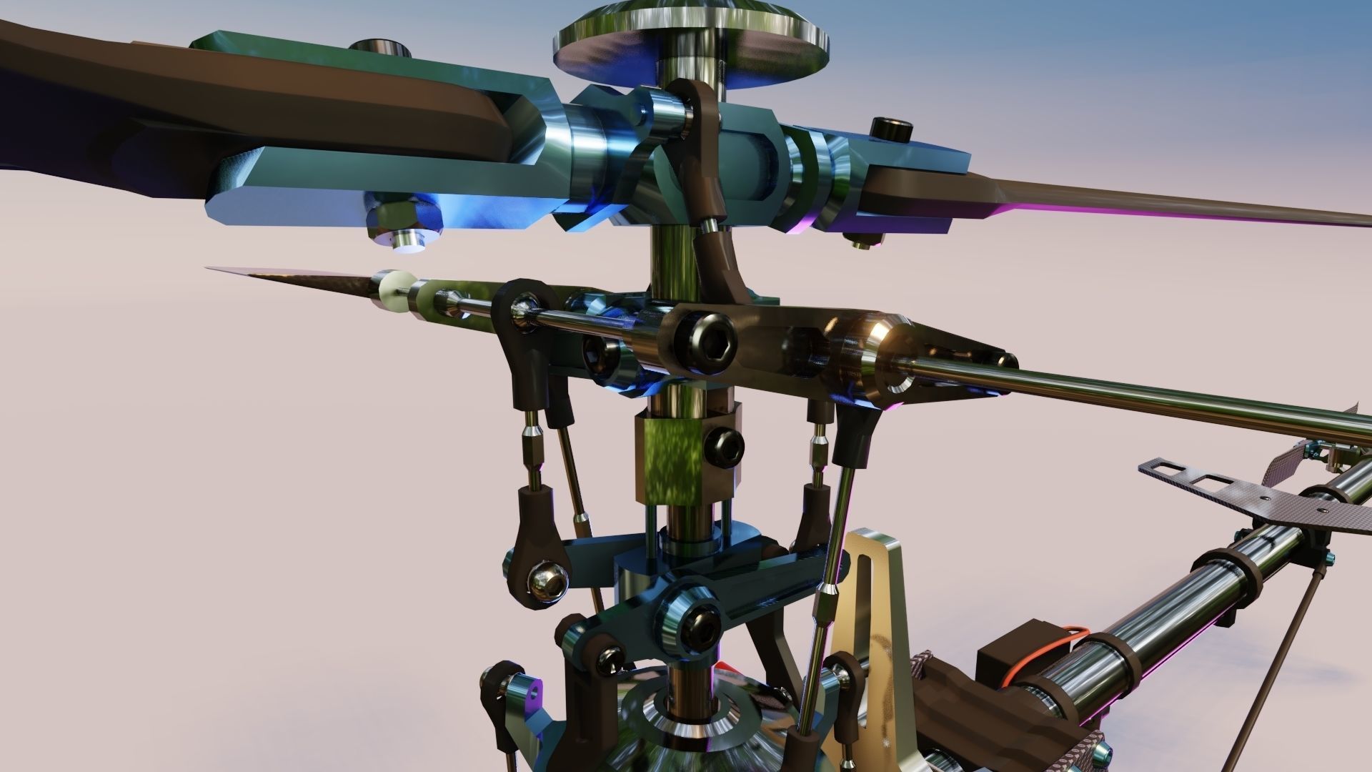 RC Helicopter 3D model rigged | CGTrader