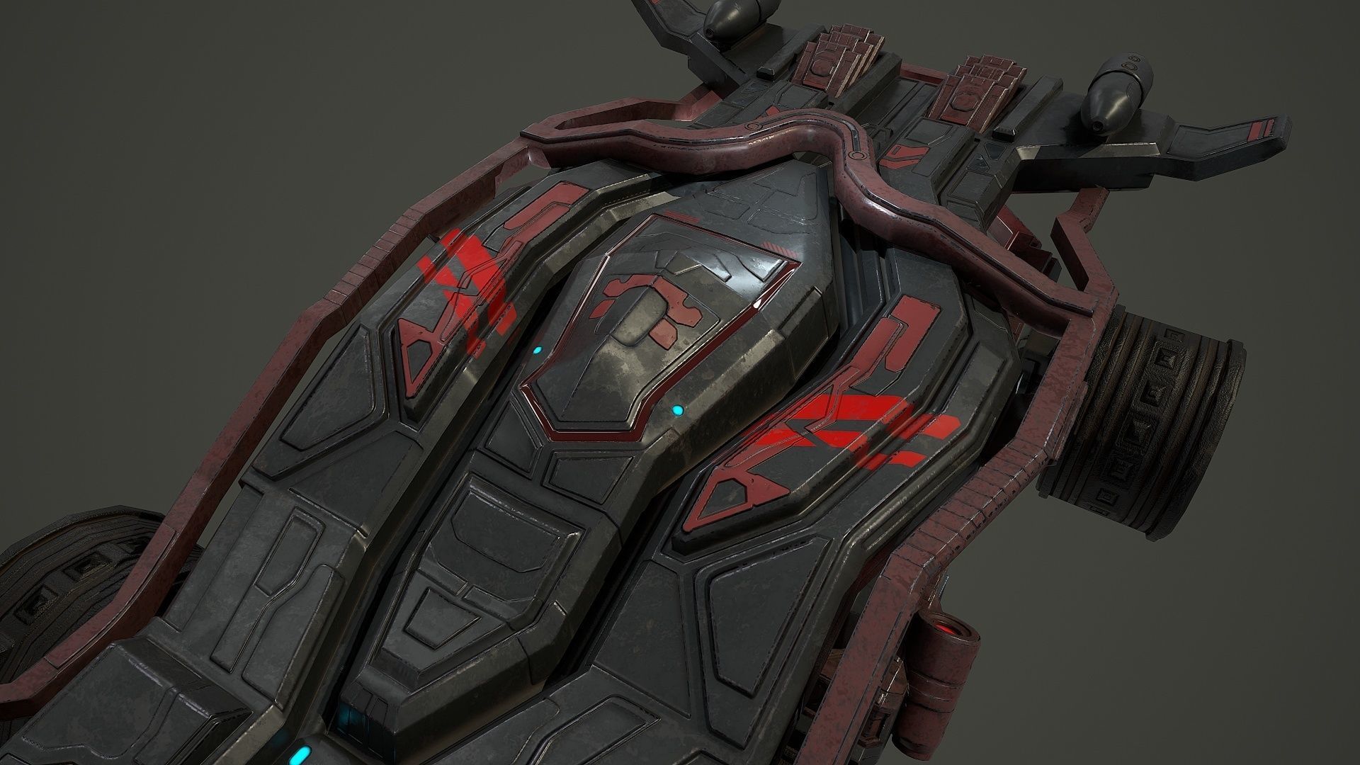 3D model Low poly sci fi rover vehicle VR / AR / low-poly | CGTrader