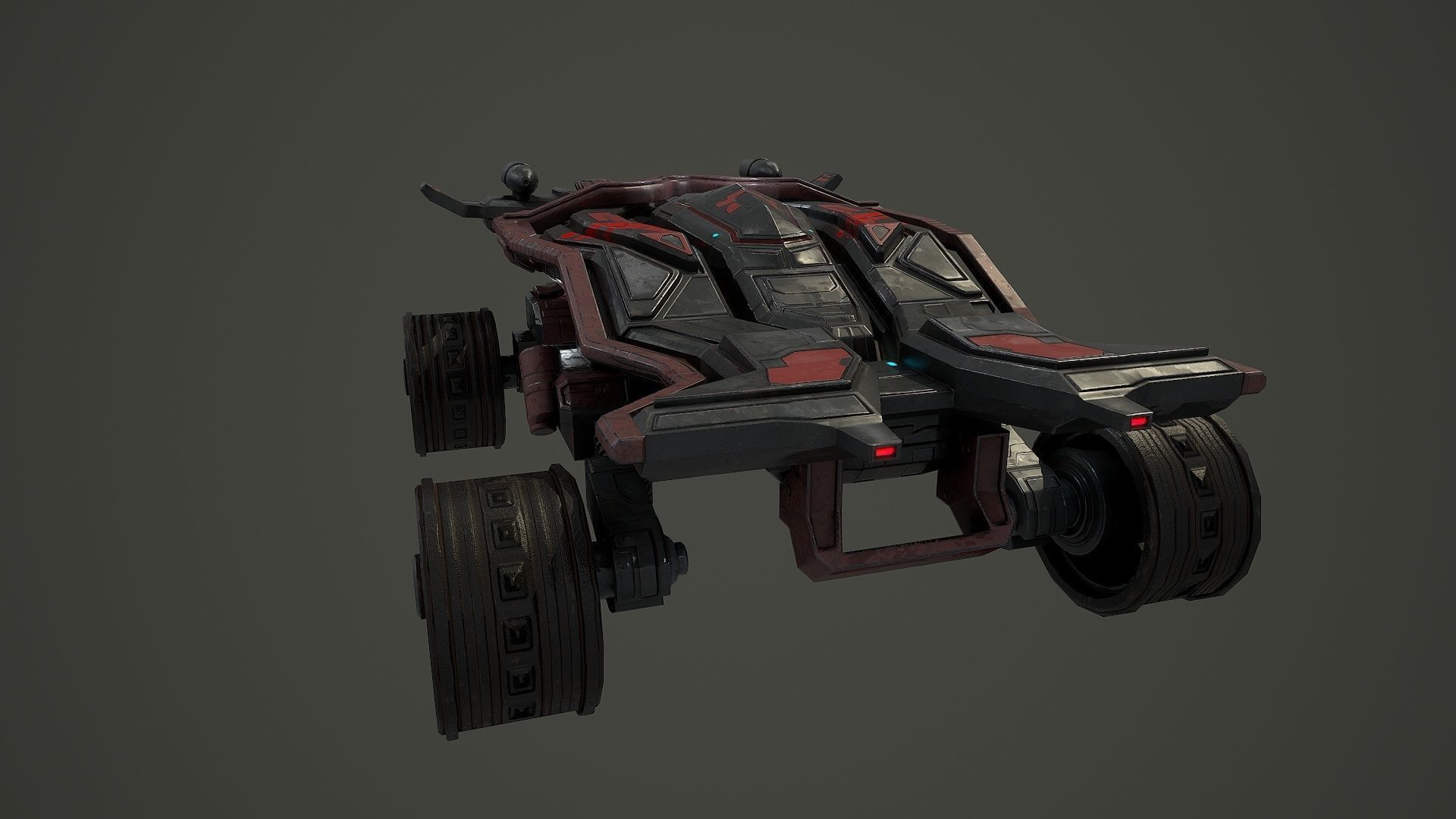 3D model Low poly sci fi rover vehicle VR / AR / low-poly | CGTrader