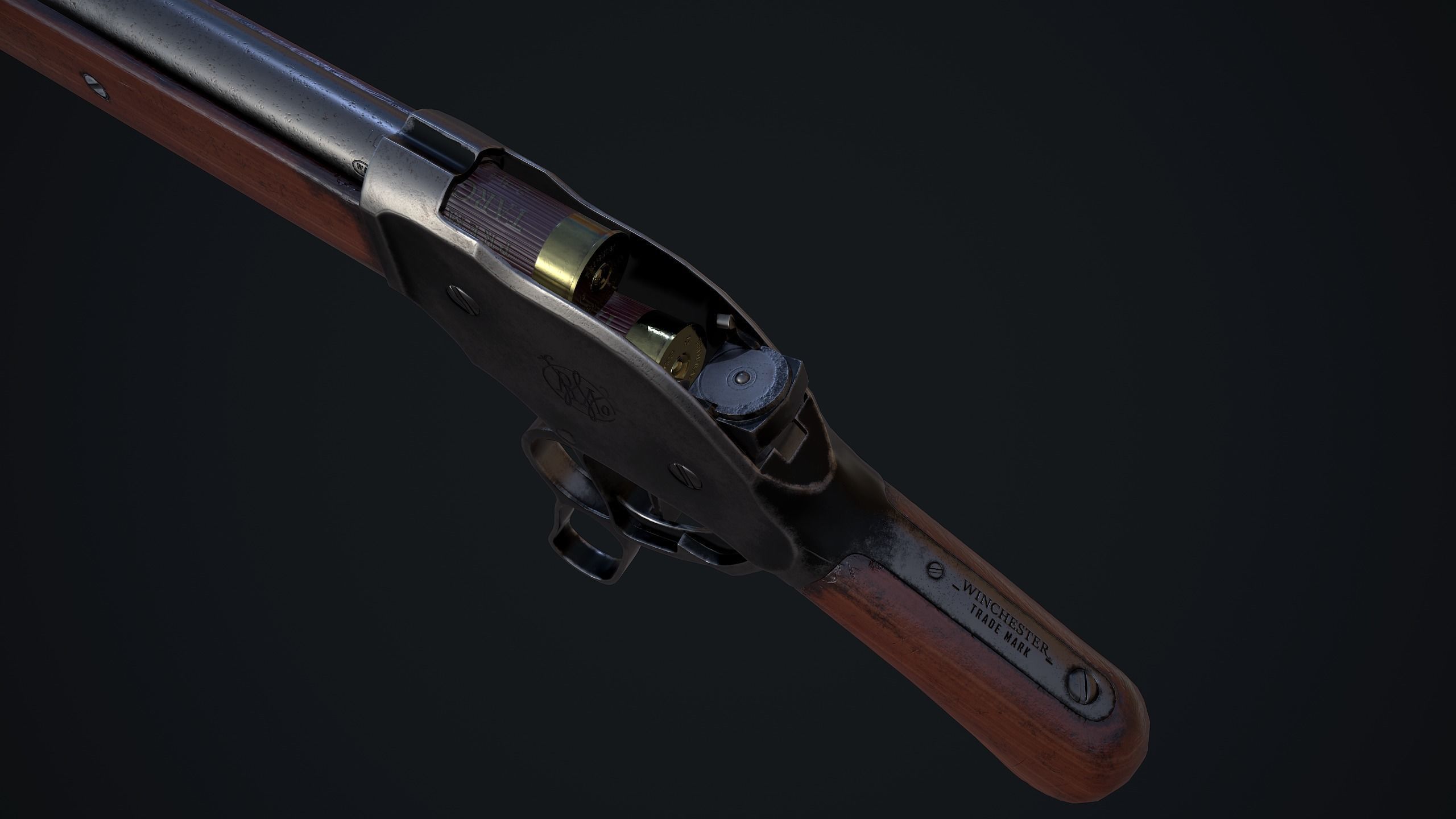 3D model Winchester M1887 VR / AR / low-poly | CGTrader