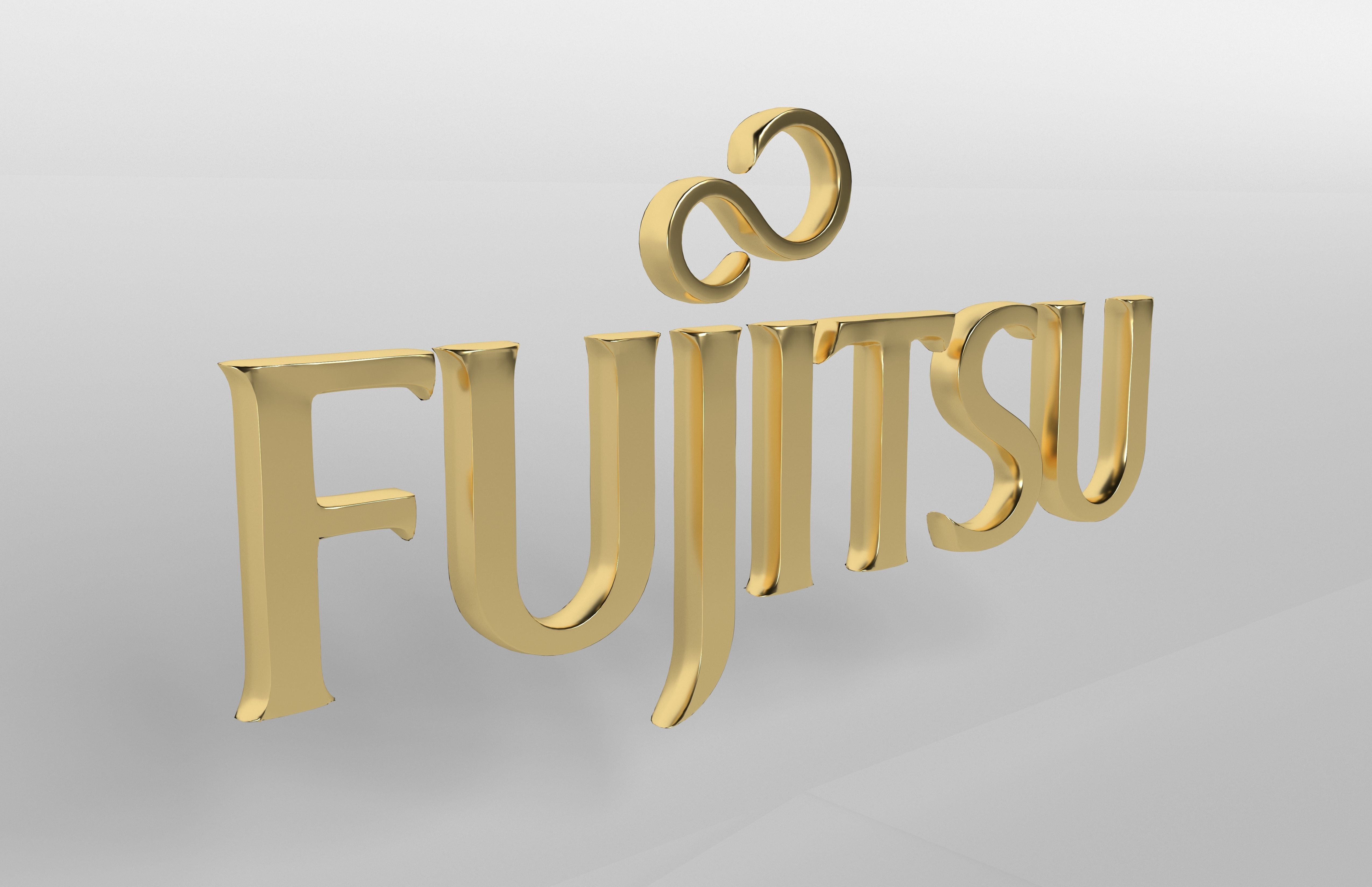 FUJITSU Logo v1 002 free VR / AR / low-poly 3D model | CGTrader