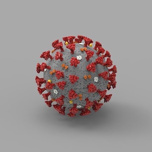 Coronavirus ball 3D model | CGTrader