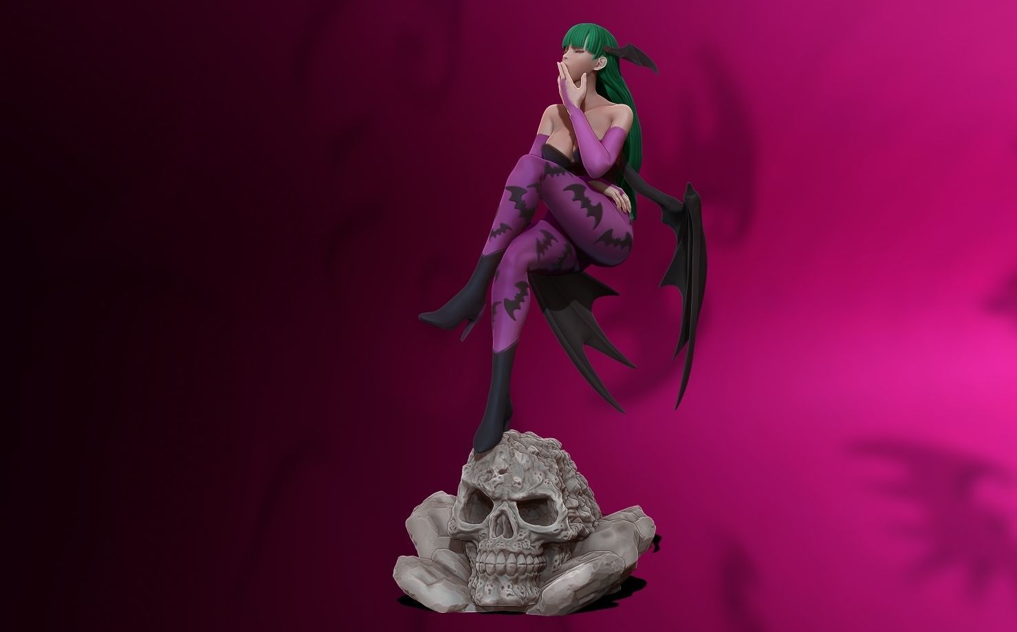 Morrigan Aensland 3d print figure statue - darsktalkers MvC 3D model 3D ...
