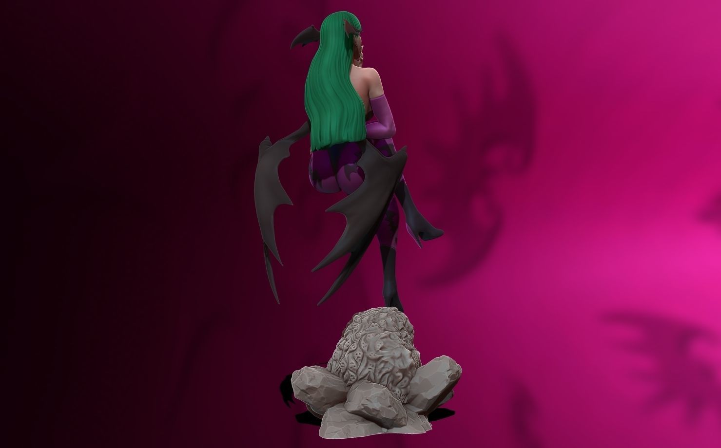Morrigan Aensland 3d print figure statue - darsktalkers MvC 3D model 3D ...