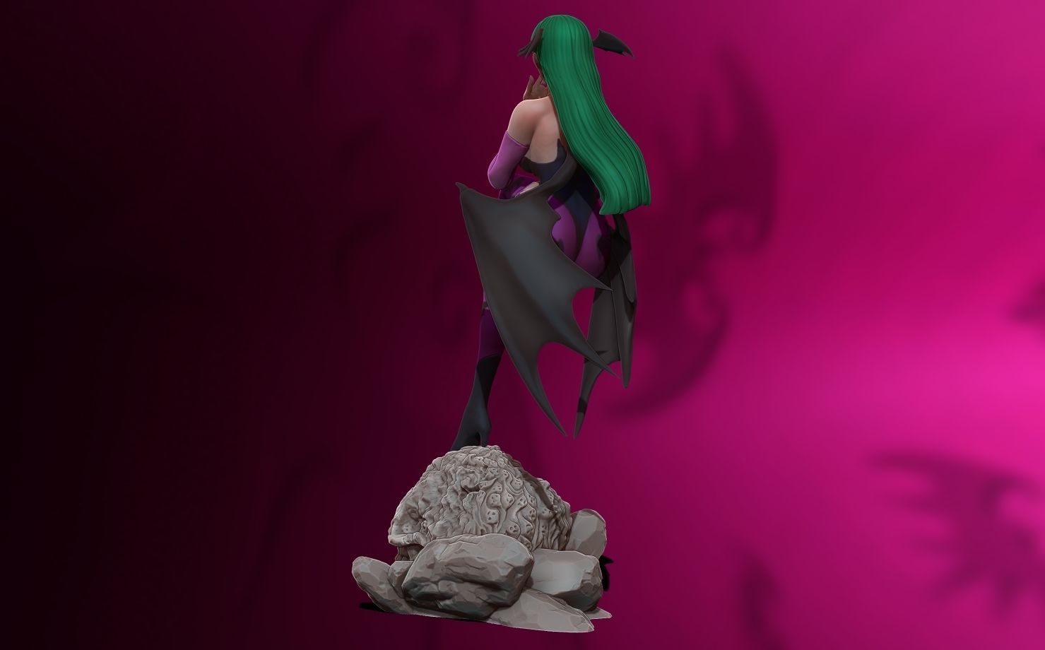 Morrigan Aensland 3d print figure statue - darsktalkers MvC 3D model 3D ...